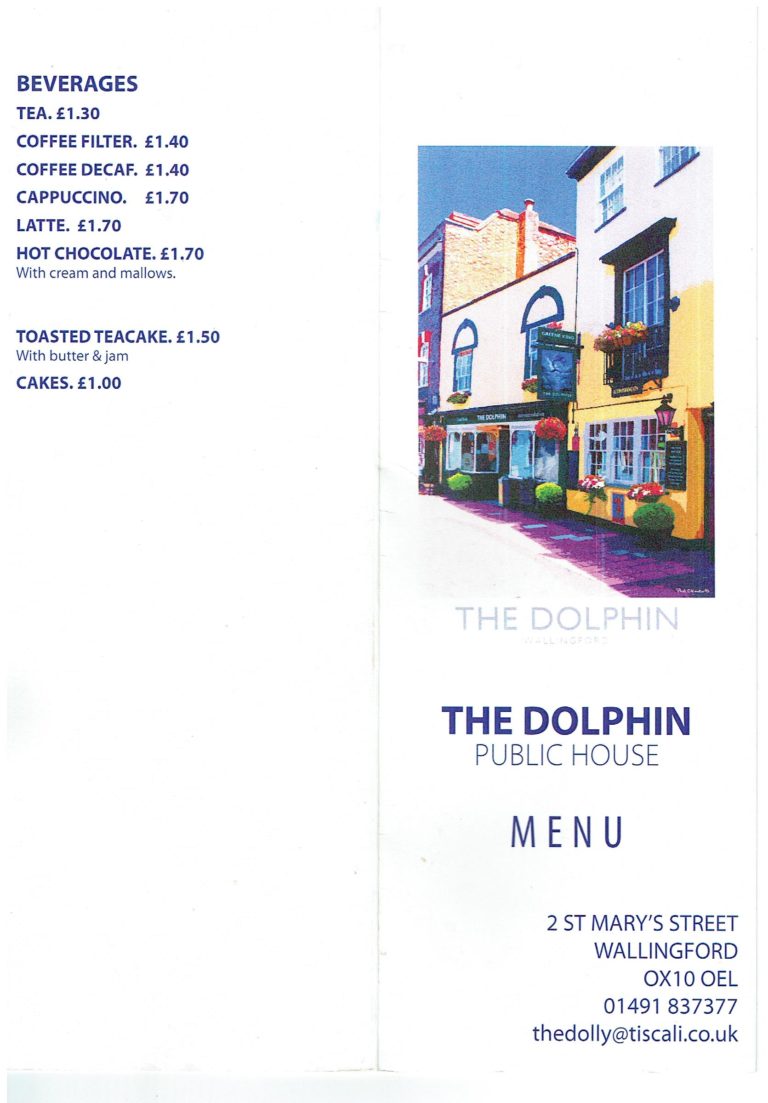 Menus - The Dolphin